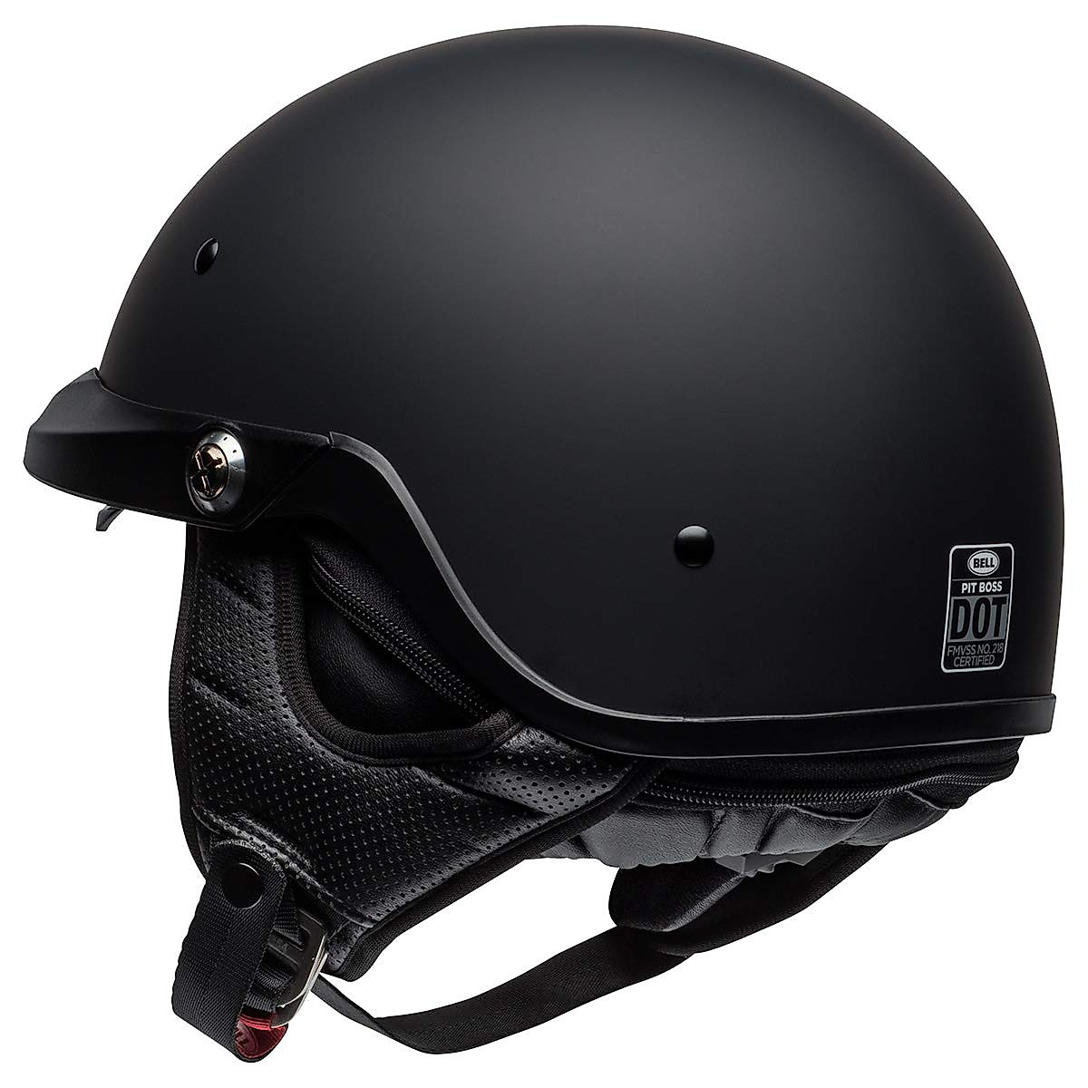 Bell Pit Boss Open-Face Motorcycle Helmet (Solid Matte Black, XXX-Large)