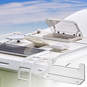 Konohan 10 Set Solar Panel Mounting Brackets Z Bracket Aluminum Solar Panel Mounting Brackets Kit with Nuts and Bolts for RV, Boat, Wall, Caravans, Yacht and Other Gird Installation