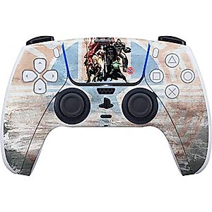 Skinit Decal Gaming Skin Compatible with PS5 and Compatible with PS5 Digital Edition DualSense Controller - Officially Licensed Warner Bros Justice League Heros Design
