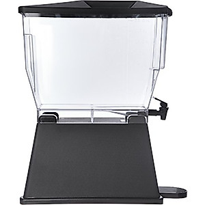 Carlisle FoodService Products 1085203 TrimLine Clear Economy Single Base Beverage Dispenser, 3.5 Gallon Capacity, Black