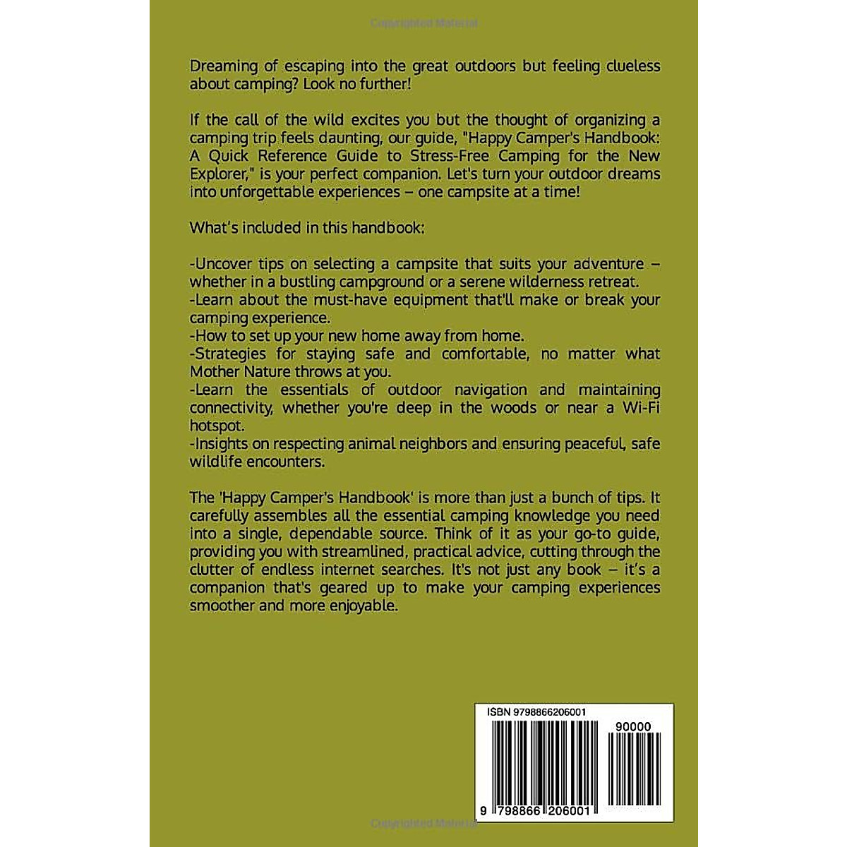 Happy Camper's Handbook: A Quick Reference Guide To Stress-Free Tent Camping For The New Explorer