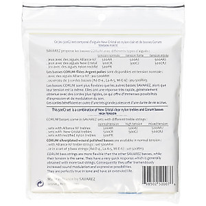 Savarez 500CJ High Tension Classical Guitar Cristal Trebles, Corum Basses, Full 6 String Set