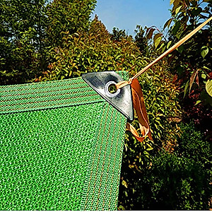 YSUEFIJO Garden 80% Shade Cloth, Outdoor Sun Shade Cover, Sun Mesh UV Resistant Net, Heavy Duty Shade Mesh Tarp, Taped Edge with Grommets, Sun Net Mesh for Patio Backyard