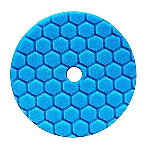 Chemical Guys BUFX115HEX5 Hex-Logic Quantum Polishing/Finishing Pad, Blue (5.5 Inch Fits 5 Inch Backing Plate)
