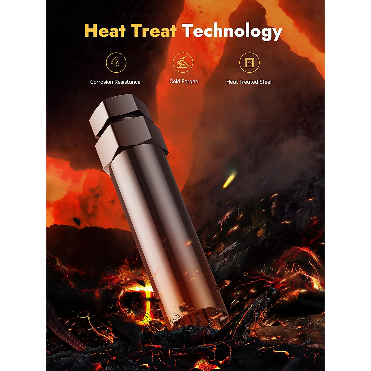 MIKKUPPA 2pcs 6 Point Spline Lug Nuts Socket Key Tool - for 17.6mm Inner Diameter - Compatible with 17mm Replacement Spline Socket