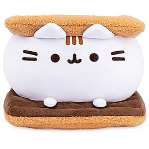 GUND Pusheen S’Mores Squisheen Plush, Stuffed Animal for Ages 8 and Up, Brown/White, 12”