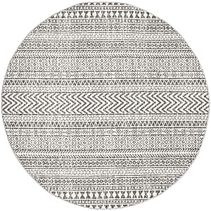 nuLOOM Catherina Transitional Geometric Area Rug, 6' Round, Grey