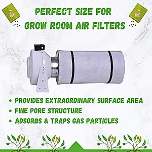 EnviroSupply Premium 4x8 Virgin Coconut Shell Activated Carbon Charcoal (for Air Purification and Vapor Phase Applications) - Bulk 55 lb. Bag (2 ft³)