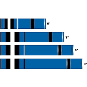 White Water Archery Laminated Blue Traditional 10 Crest Arrow Wraps 15 pk Choose Length Width (9.75)