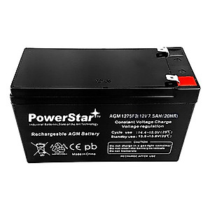 12V 7.5AH Battery 6-DW-7 12V 7AH 10hr SHAOXING HUITONG REPL - 2 Pack
