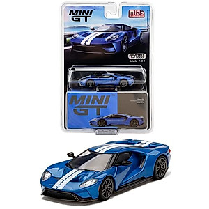 Mini GT 1:64 Ford GT (Liquid Blue) #249 - MIJO Exclusive USA Limited
