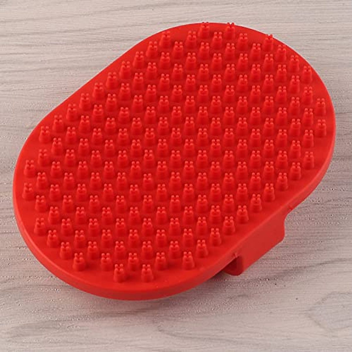 Pet Shampoo Bath Brush Horse Wellness Massage Curry Comb Soothing Massage Rubber Comb for Horse Grooming Care