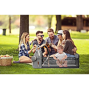 3 in 1 Diaper Bag Backpack with Changing Station Portable Baby Back Pack with USB Charge Maternity Diaper Bag Grey