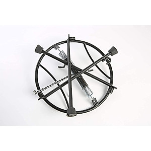 CampMaid Charcoal Holder & Lid Lifter - Dutch Oven Tools Set - Charcoal Holder & Cast Iron Grill Accessories - Camping Grill Set - Outdoor Cooking Essentials - Camp Kitchen Equipment - (2 Piece Set)