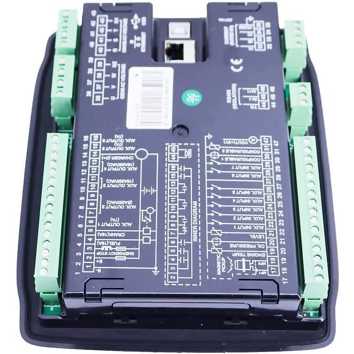 YFYIQI Engine Set Generator Controller Power Station Automation Controller with Auto Mains Failure Hard-Screen Acrylic Material for Automatic System Composed by Generator and Mains