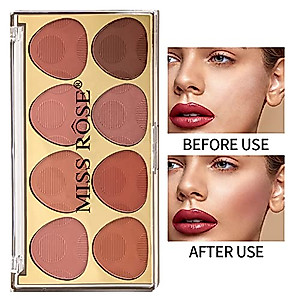 Blush Palette, Matte Mineral Blush Powder Face Blush,Contour and Highlight Blush Palette,Professional Facial Beauty Cosmetic Makeup Blush (#Blush-02)