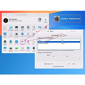 XKX [Single] USB Computer Speakers for Desktop, PC, Laptop, Small Plug-N-Play Speakers with Crystal-Clear Sound, Loud Volume, Rich Bass, Compatible with Windows/macOS/ChromeOS/Linux