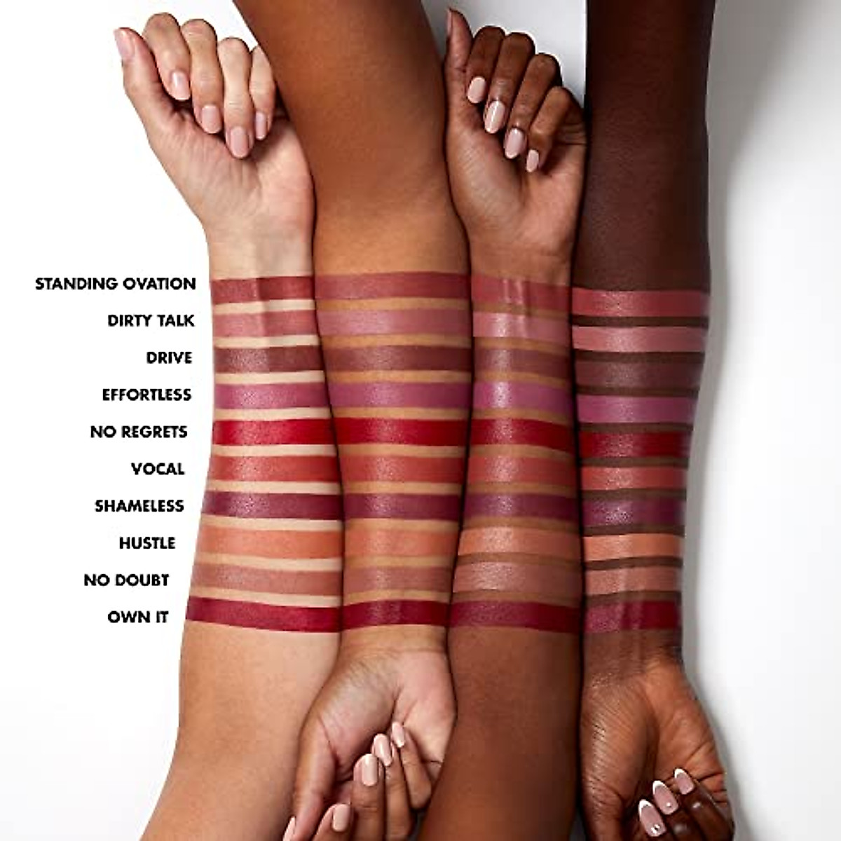 e.l.f. O Face Satin Lipstick, Richly Pigmented, Nourishing & Long-Lasting Creamy Lipstick, Infused With Jojoba, Vegan & Cruelty-Free, Spicy