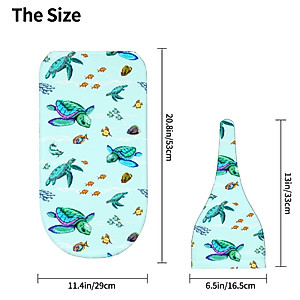 Qwalnely Swaddling Blanket for Baby, Sleeping Sacks, Unisex Baby Stuff with Hat, Turtle