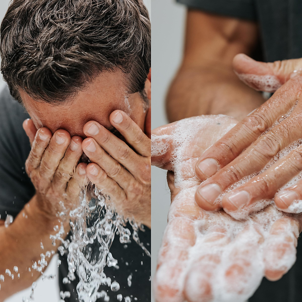 Caldera + Lab The Clean Slate | Men's Organic Foaming Facial Cleanser for Dry, Sensitive, & Normal Skin – Vegan, Natural & Antioxidant Packed Exfoliating Face Wash