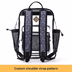 Extra Thick Clear Backpack, Transparent School Book Bag Boys and Girls, See Through Bags for for Adults, TPU Bookbags