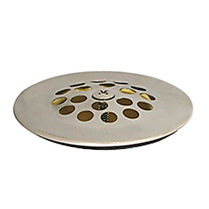 PF WaterWorks Bathtub/Bath Tub Drain Shoe Grid/Strainer Cover with Matching Screw;Brushed Nickel; PF0915-BN