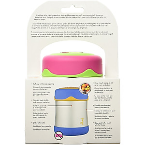 Thermos Foogo Vacuum Insulated Stainless Steel 10-Ounce Food Jar, Pink/Purple