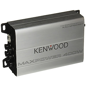 Kenwood 1177524 Compact Automotive/Marine Amplifier Class D Kac-M1824BT, 180W RMS, 400W PMPO, 4 Channel