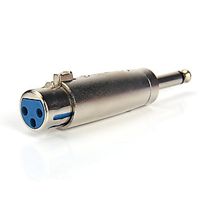 Devinal Professional 6.35mm 1/4 Inch Mono Male Plug to 3 Pin XLR Female Jack Stereo Audio Microphone Adapter Converter Connector
