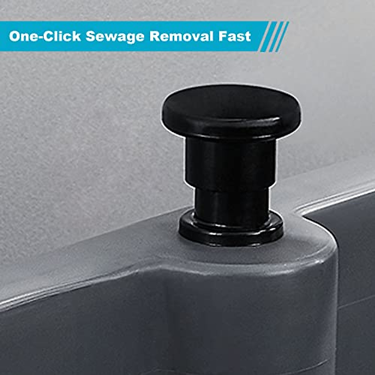 Commercial Floor-Standing Deepening Mop Sink, Home Bathroom Balcony Mop Service Basin with Faucet Large Capacity Mop Pool Sink