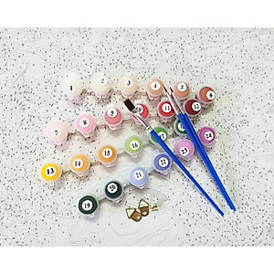 LukFun Paint by Number Kit for Adults, Lady Paint by Numbers on Canvas, 16 x 20 inch (Romantic Journey, without Frame)