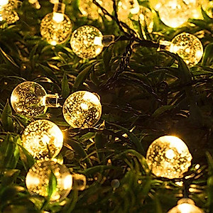 ZBM--ZBM Globe String Lights, Crystal Balls Waterproof Fairy Lights, Outdoor Starry Lights Solar Powered String Lights, Decorative Lighting for Home, Garden, Party, Festival Luces de hadas