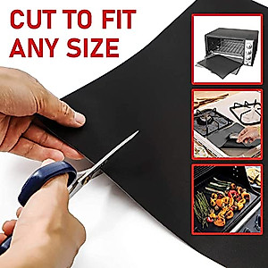 RENOOK Oven Liners for Bottom of Oven, 2 Pack Non-Stick Heavy Duty Oven Mat Set, 15.75"x 23" BPA and PFOA Free Oven Floor Protector Liner, Kitchen Friendly Cooking Accessory