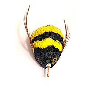 Go Cat Da Bee Teaser Wand from The Maker of Da Bird and Cat Catcher - Gold Glitter Wand