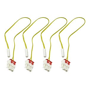 DA32-10105R 4PCS Defrost Temperature Sensor for DA32-00006W Samsung Refrigerator RS2533VK/XAA,RB215BSSB/XAA-00,RT21M6215SG/AA-00,RS2534BB/XAA,RB1944SL/XAA,RB2155SH/XAA,RS2666SL/XAA
