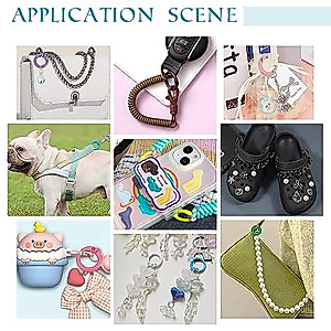 PH PandaHall Spring O Rings, 18pcs 9 Colors 20mm Trigger Round Snap Buckle Dazzling Alloy Spring Keyring Buckle Snap Hooks Connector Rings O Rings Buckles for DIY Keychains Bag Purse Handbag Jewelry