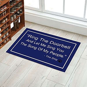 Let Me Sing You The Song of My People Doormat Non Slip Door Mats Thin Home Carpets for Front Door Kitchen Bedroom Garden, 23.6" x 15.7"