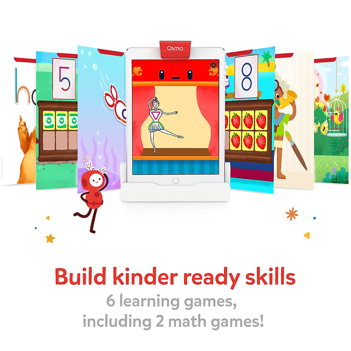 Osmo - Little Genius Starter Kit for iPad (Preschool Ages) + Grab & Go Large Storage Case for iPad Bundle (Amazon Exclusive) iPad Base Included