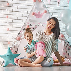 VANLINNY Dinosaur Stuffed Animals, Pink Dinosaur Triceratops Toy for Kids, Cute 9" Dinosaur Stuffed Baby Plush, Christmas/Birthday Gift for 3 4 5 6 7 Years Old Girls/Boys