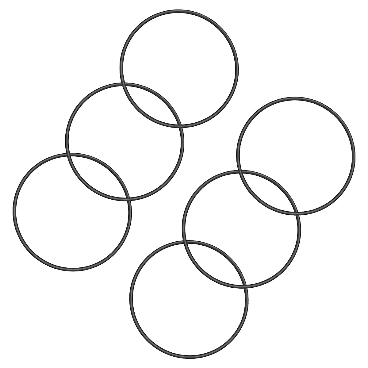 Water Filter O Ring 151122 Whole House Water Filter Gasket Compatible with Pentek Big Blue Water Filter System Cartridge Lid Seal Ring -6 Pack