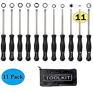 11 Pcs Carburetor Adjustment Tool Screwdriver Kit for Common 2 Cycle Carburator Adjusting Small Engine Carb Tune up Adjusting Tool,11 Carburetor Adjustment Tools+Bag by Lucky Seven