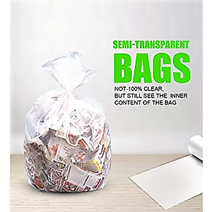 Small Clear Trash Bags – FORID 2.6 Gallon Garbage Bags Wastebasket Bin Liners 220 Count Plastic Trash Bags for Bathroom Bedroom Office Garbage Can (220 count)