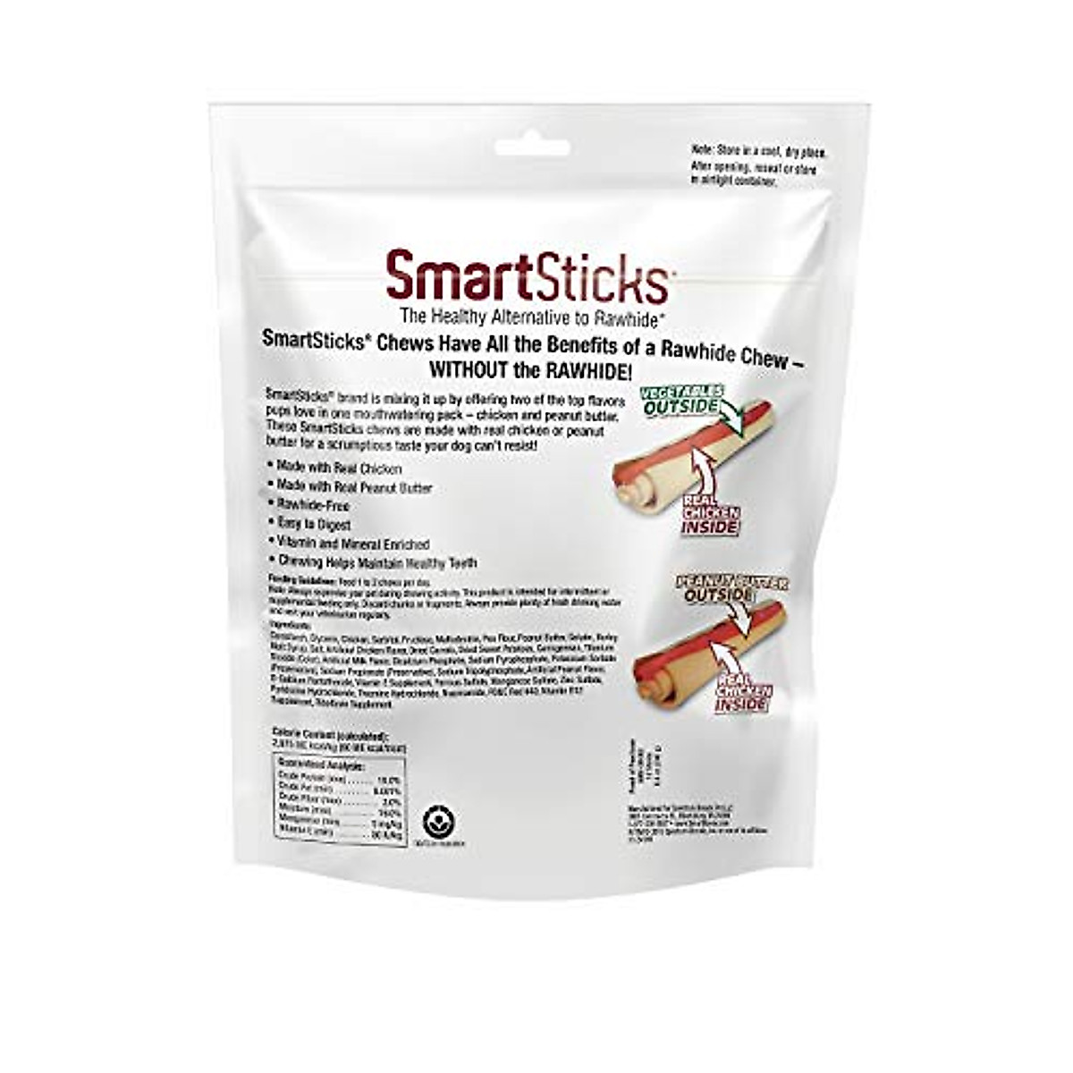 SmartBones SmartSticks, Treat Your Dog to a Rawhide-Free Chew Made With Real Meat and Vegetables