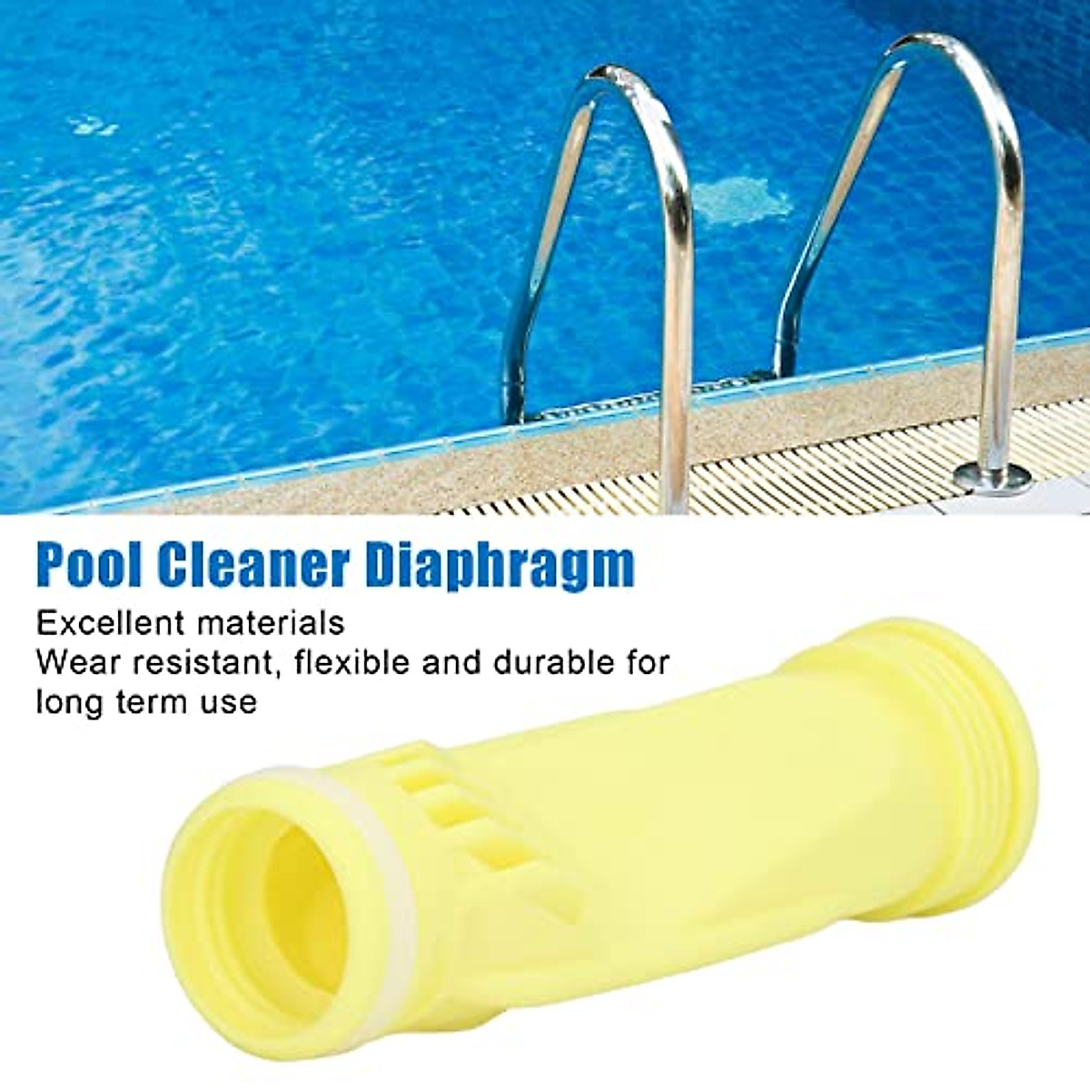 RvSky Garden Supplies 2Pcs Pool Cleaner Diaphragm Replacement with Retaining Ring Cleaning Flexible Parts Supplies