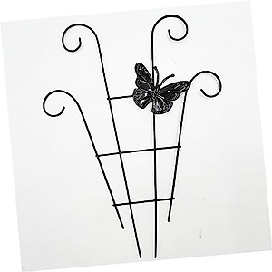 Yardwe 4 Pcs Flower Plant Rose Plant Outdoor Plant Flower Support Ring Stackable Flower Trellis Plants Ladder Trellis Decorative Plant Trellis Garden Supplies Trellis for Climbing Plant