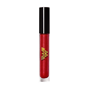 Revlon x WW84 Wonder Woman Warrior Glitter Lipcolor, Transforming Matte to Shimmer Full Coverage Liquid Lipstick in Red, 001 Fight For It, 0.12 fl oz