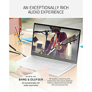 HP Envy 17 Laptop, 11th Gen Intel Core i7-1165G7, 12 GB RAM, 1 TB SATA Hard Drive & 256 GB SSD Storage, 17.3-inch Full HD IPS Touchscreen, Windows 10 Home, HD Webcam, Audio by B&O (17-cg1010nr, 2021)