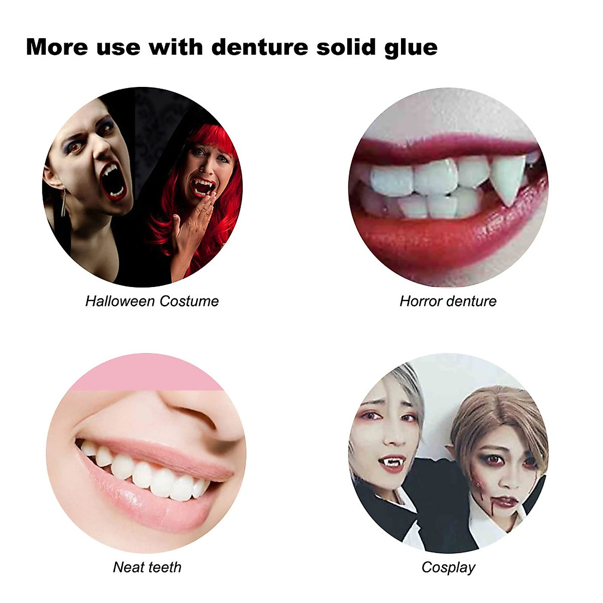 100g Moldable Thermal Fitting Bead, Temporary Tooth Filling Repair Accessory for Halloween Party Teeth Replacement Kit Restoration