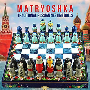 Chess for Kids - Christmas Chess Board for Kids - Childrens Games - Wizard Chess Set for Kids