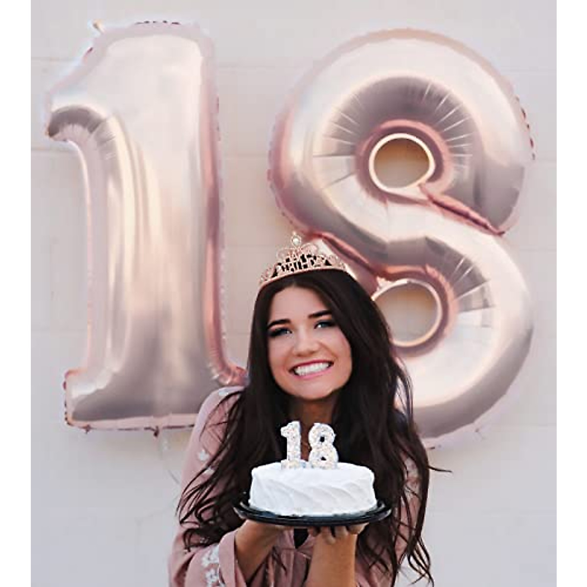 FGSS Birthday Rhinestone Tiaras-and-Crowns Crystal Headband - Womens Birthday Queen Princess Crown Hair Accessories